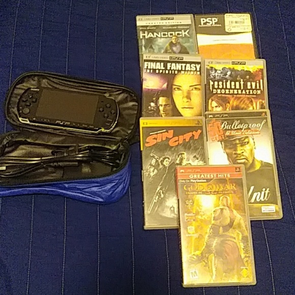 Other | Sony Psp With Games And Movies | Poshmark